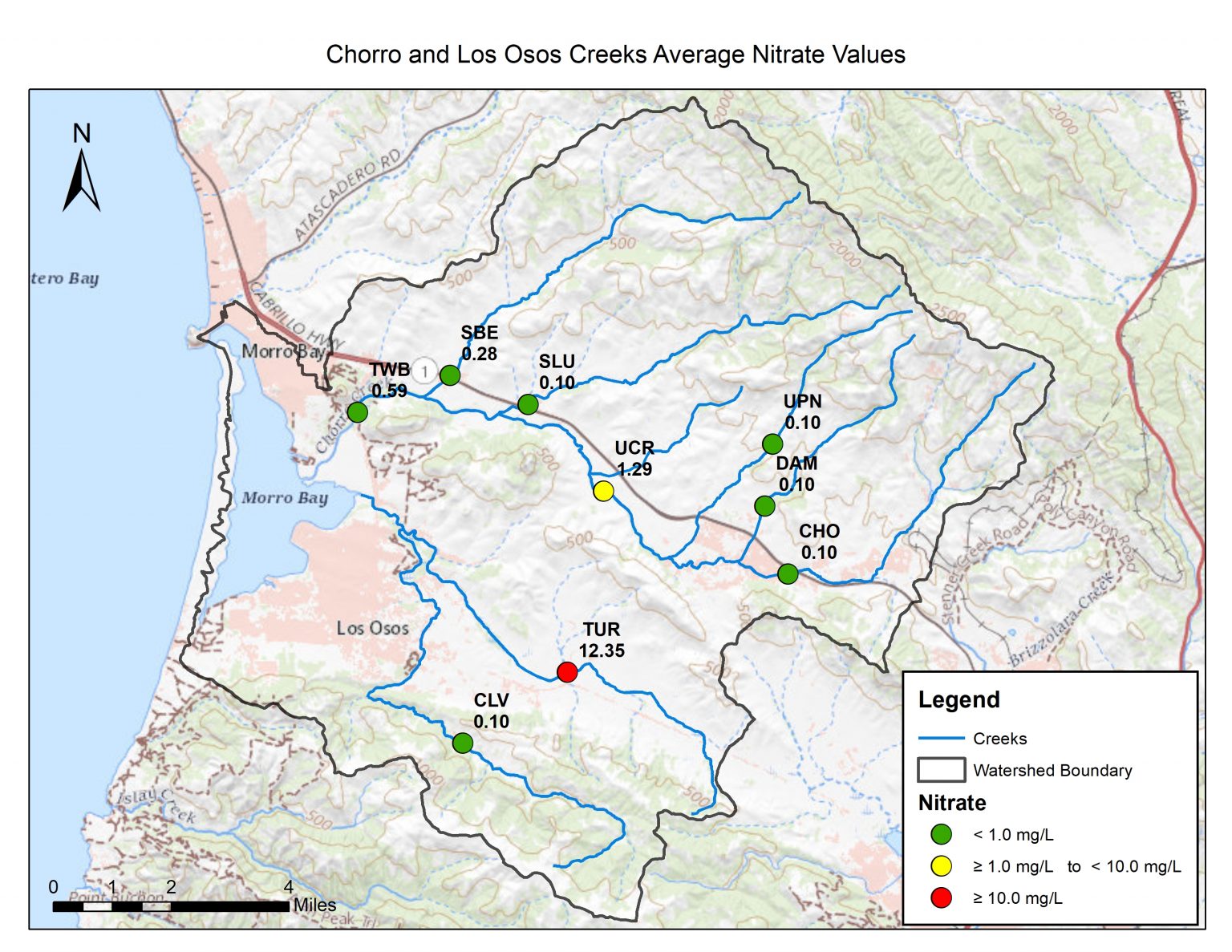 nitrates_map - Morro Bay National Estuary Program